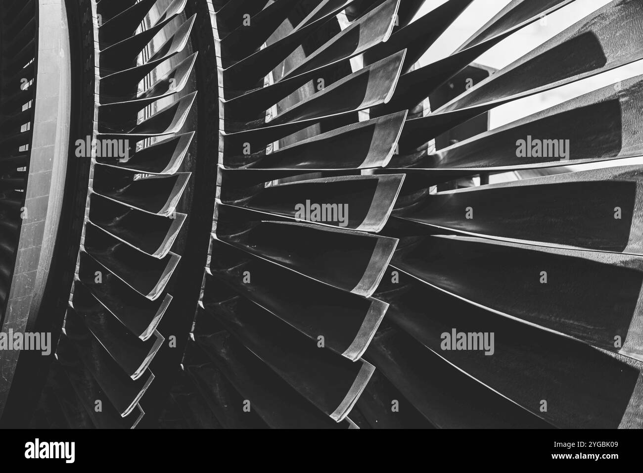 Turbine Blades, High Precision Advance Engineering. Large Fan blade ...