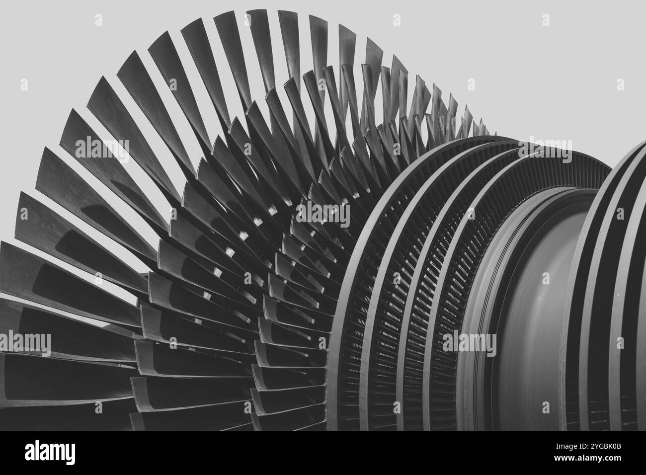 Turbine Blades, High Precision Advance Engineering. Large Fan blade ...