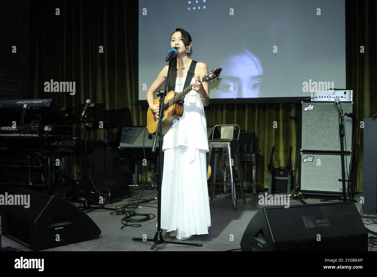 TAIPEI, CHINA - , NOVEMBER 6, 2024 - Female singer Vicky Chen releases ...