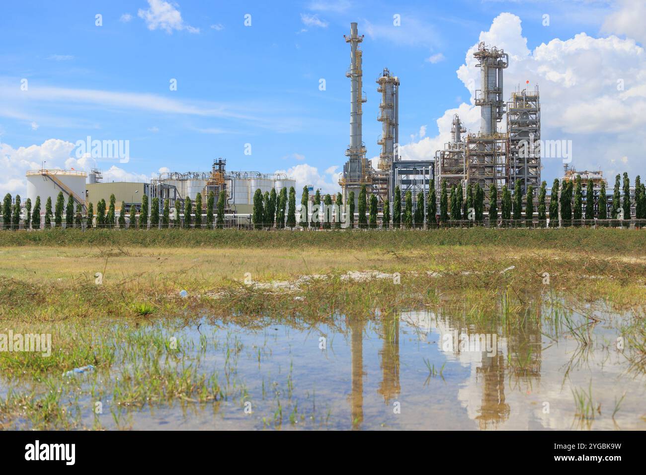 Flooding water high sea level flood, Waterlogged wet land environment ...