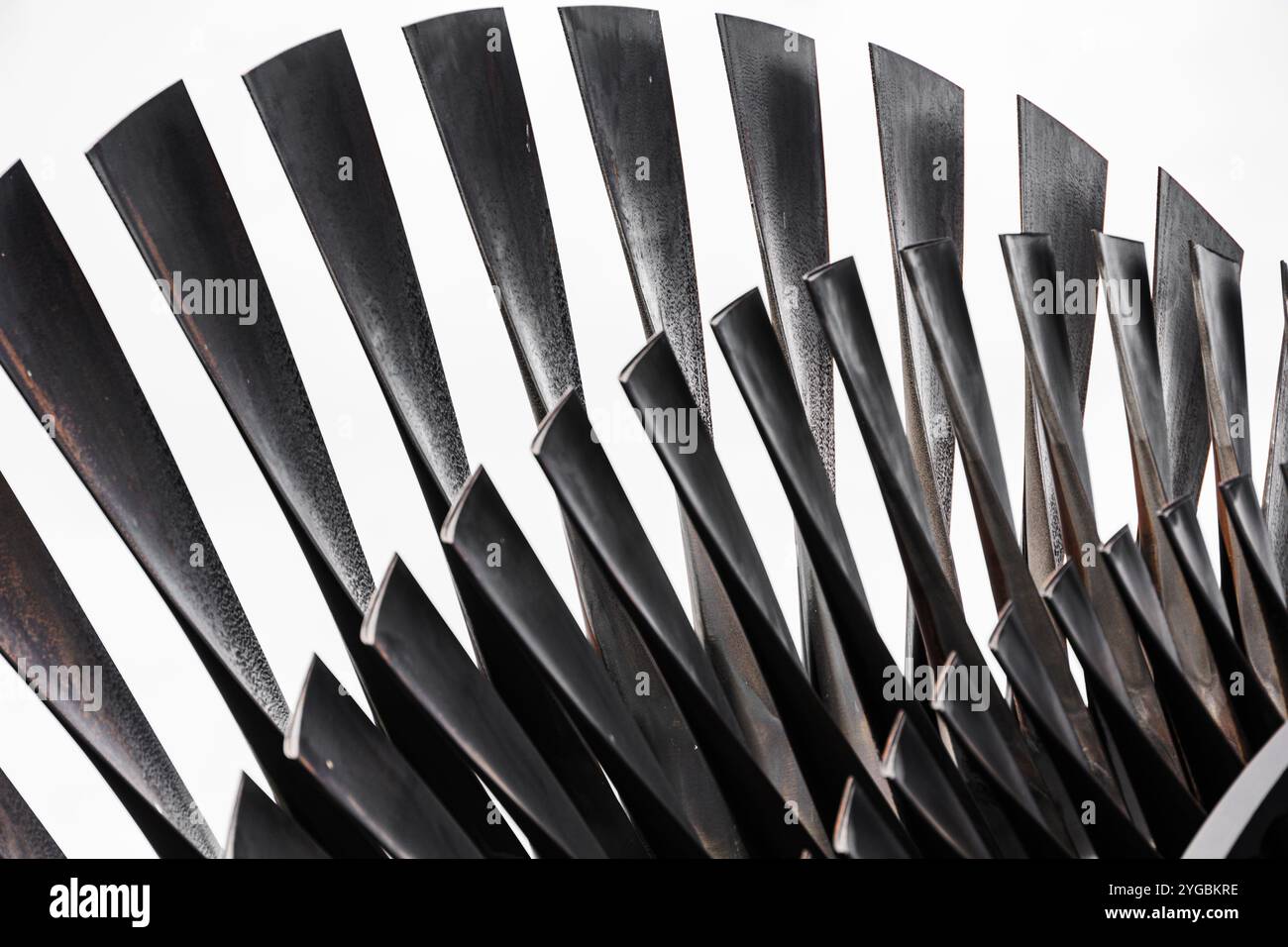 Turbine Blades, High Precision Engineering. Large Fan Stack Layer Metal ...