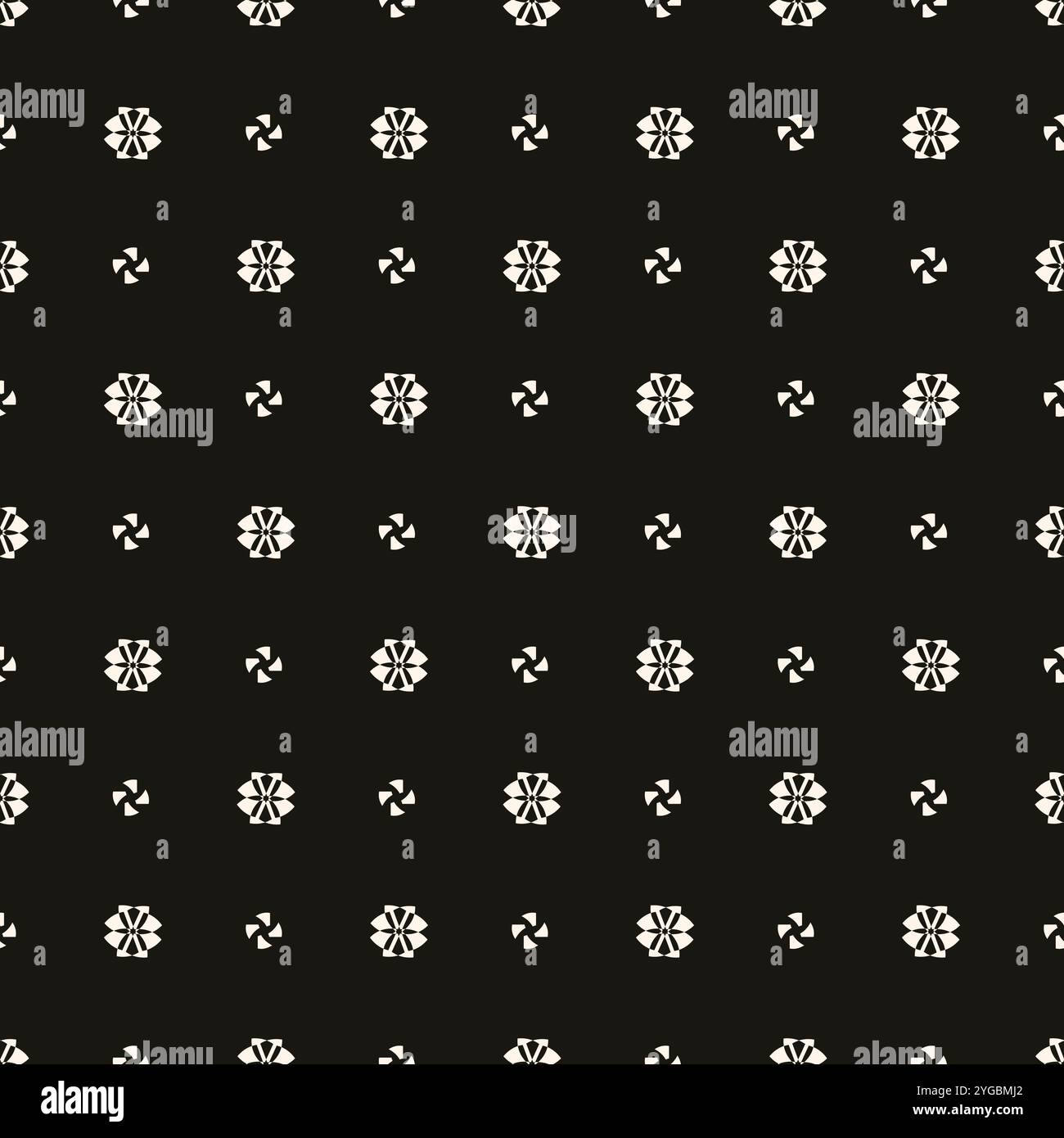 Simple minimalist floral pattern. Minimal seamless texture with small ...