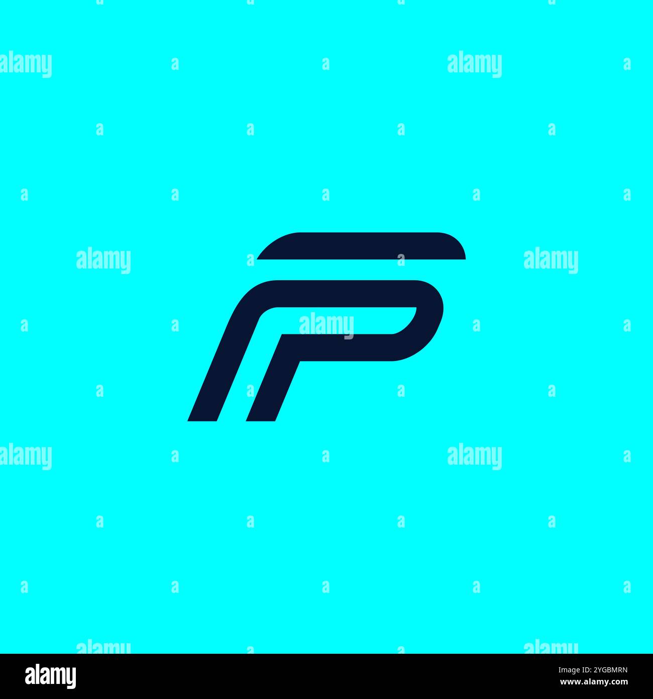 Letter FP Logo Design. FP Icon Vector Stock Vector Image & Art - Alamy