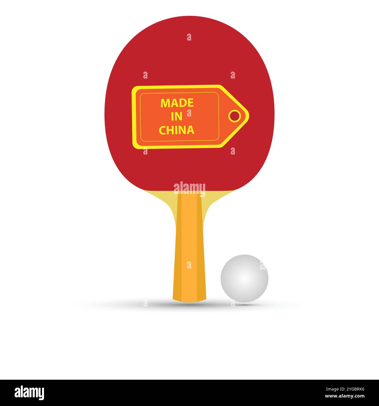 Ping pong match with china Stock Vector Images - Alamy