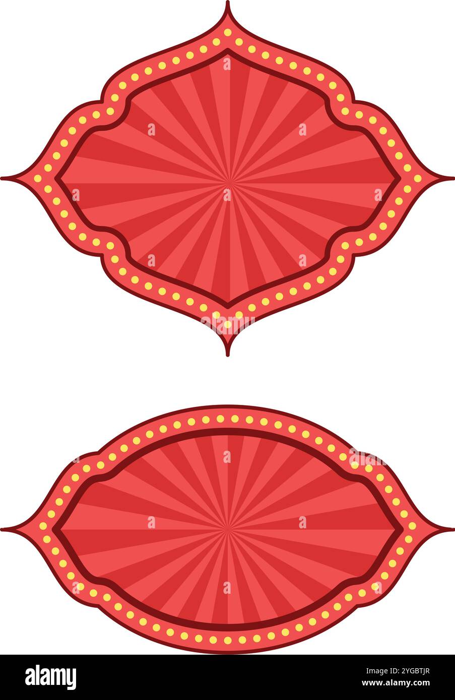 Circus vintage labels sign boards carnival elements Stock Vector Image ...