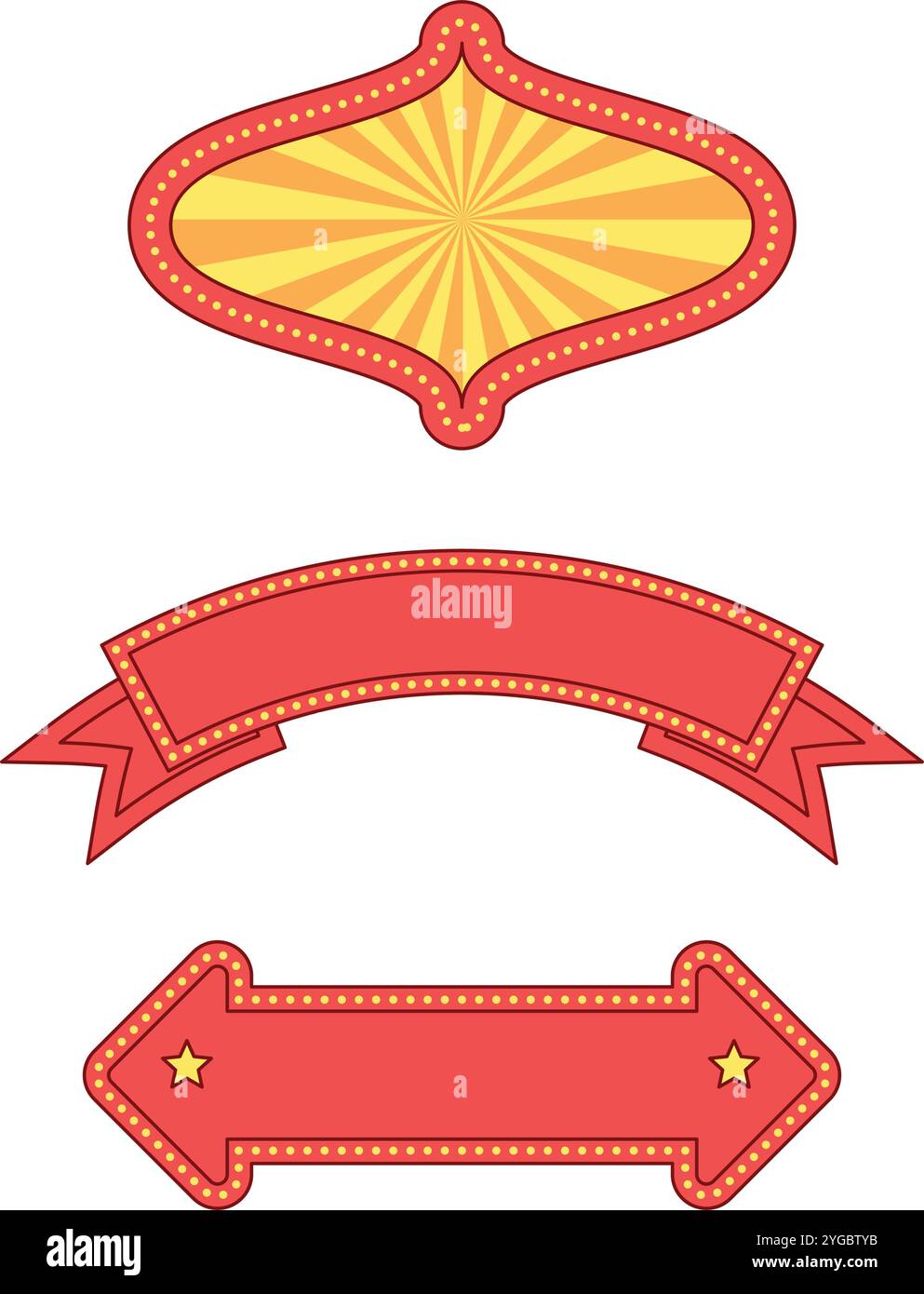 Vintage circus labels welcome show boards hi-res stock photography and ...