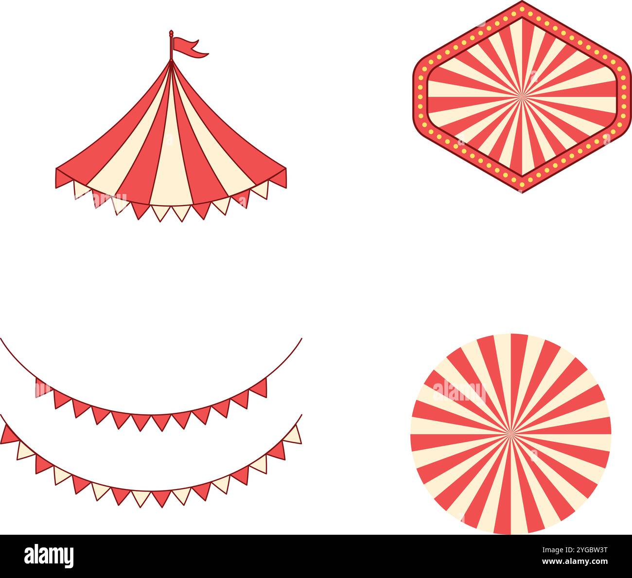 Old carnival sign Cut Out Stock Images & Pictures - Alamy