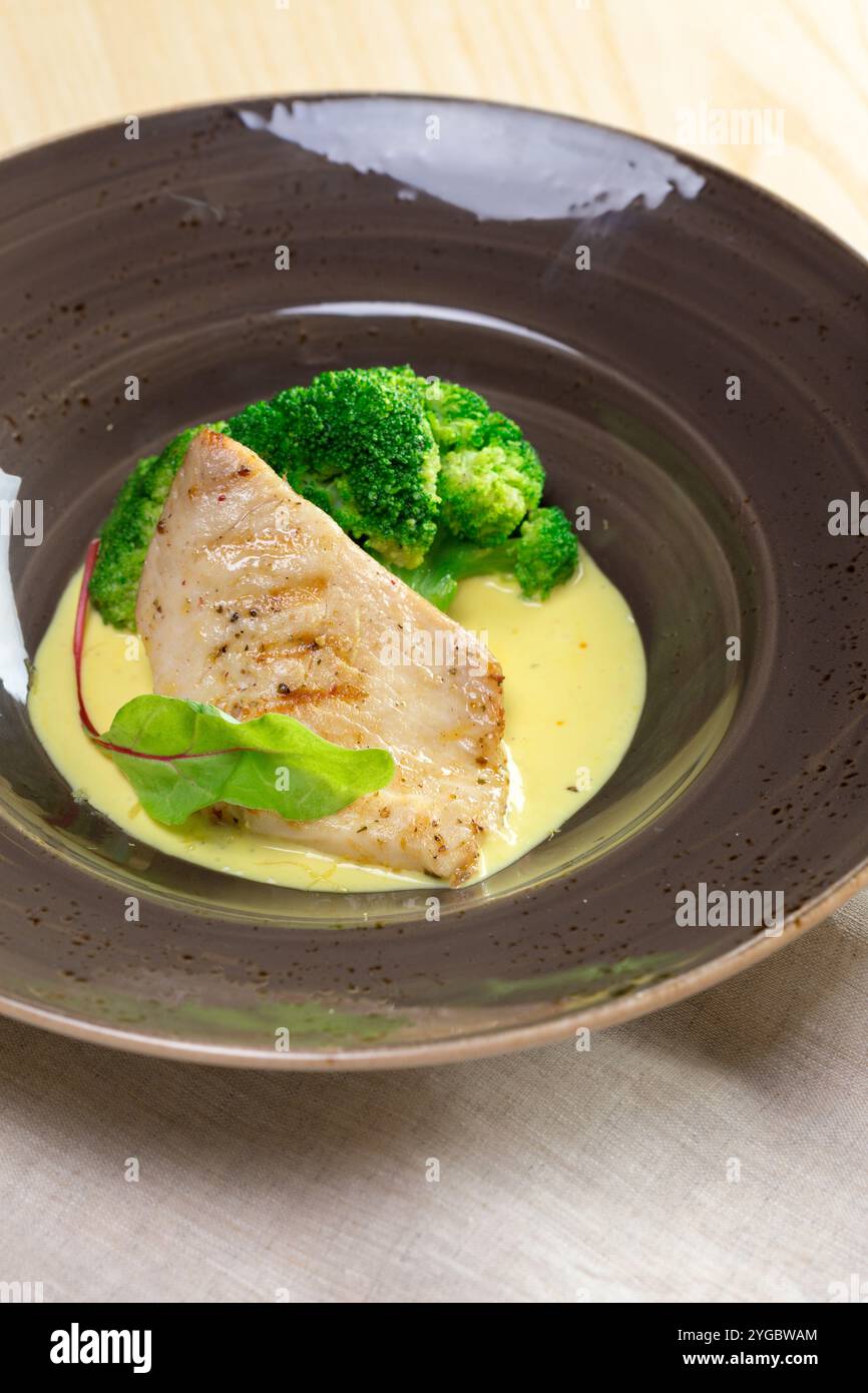Grilled Fish Fillet Stock Photo - Alamy