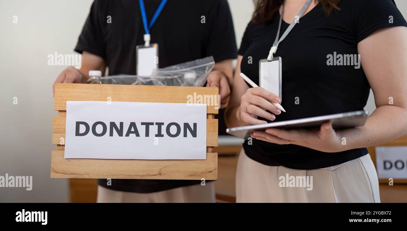 Documenting and Organizing Donations for Charitable Distribution Stock ...