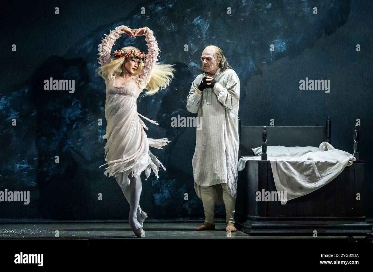 Saeka Shirai as the Ghost of Christmas Past Ghost and Jonathan Hanks as ...