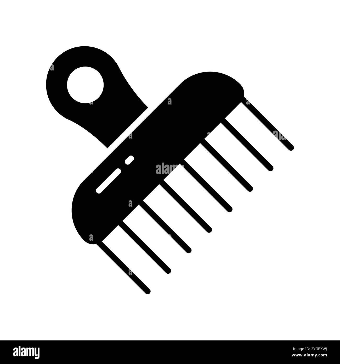 Afro comb Stock Vector Images - Alamy