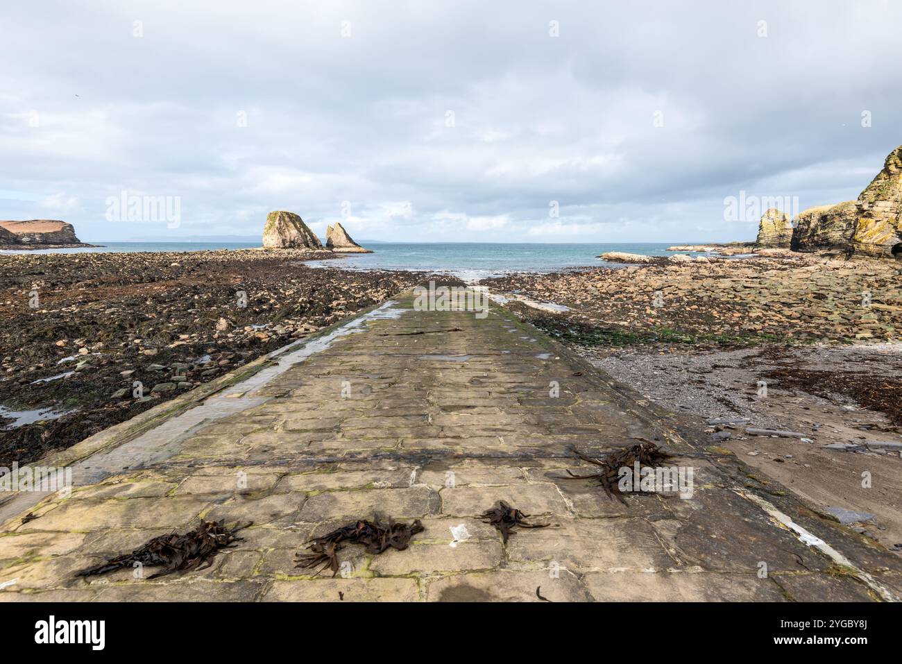 Slipway at the Brough Bay near Brough village, Scotland's most ...