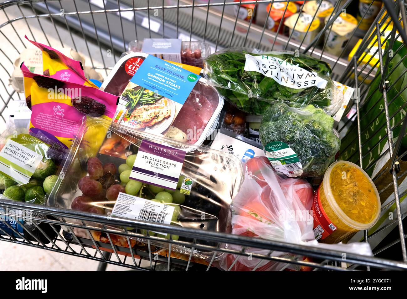 Waitrose customer trolley hi-res stock photography and images - Alamy