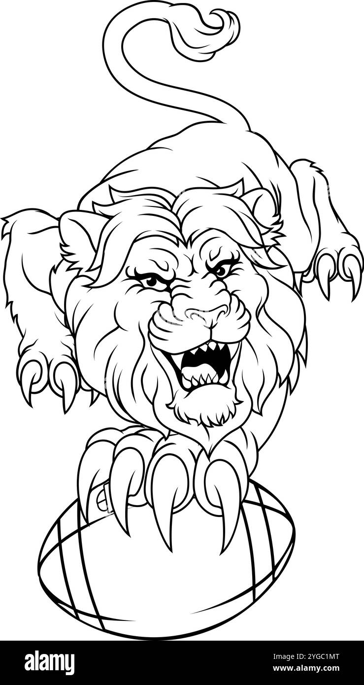 Lions football Black and White Stock Photos & Images - Alamy