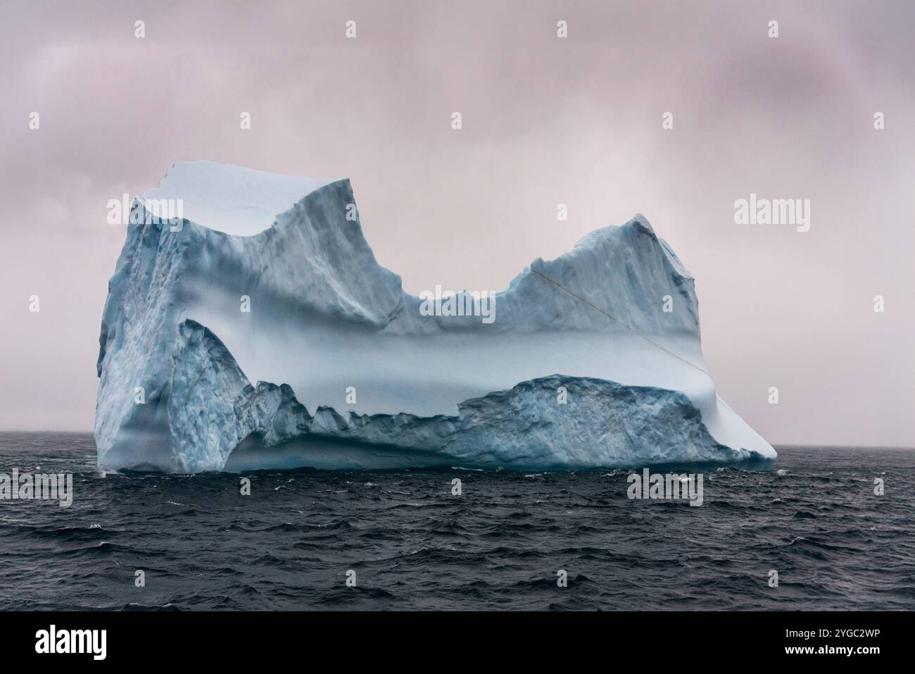 Iceberg drifting off the coast of South Georgia. Antarctica Stock Photo ...