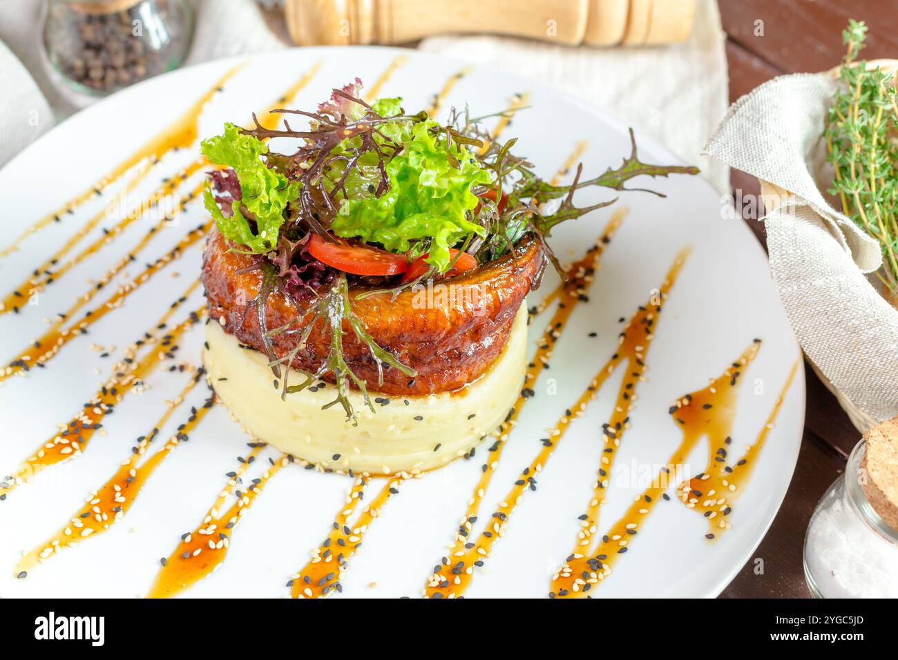 Fried mackerel fish mashed hi-res stock photography and images - Alamy