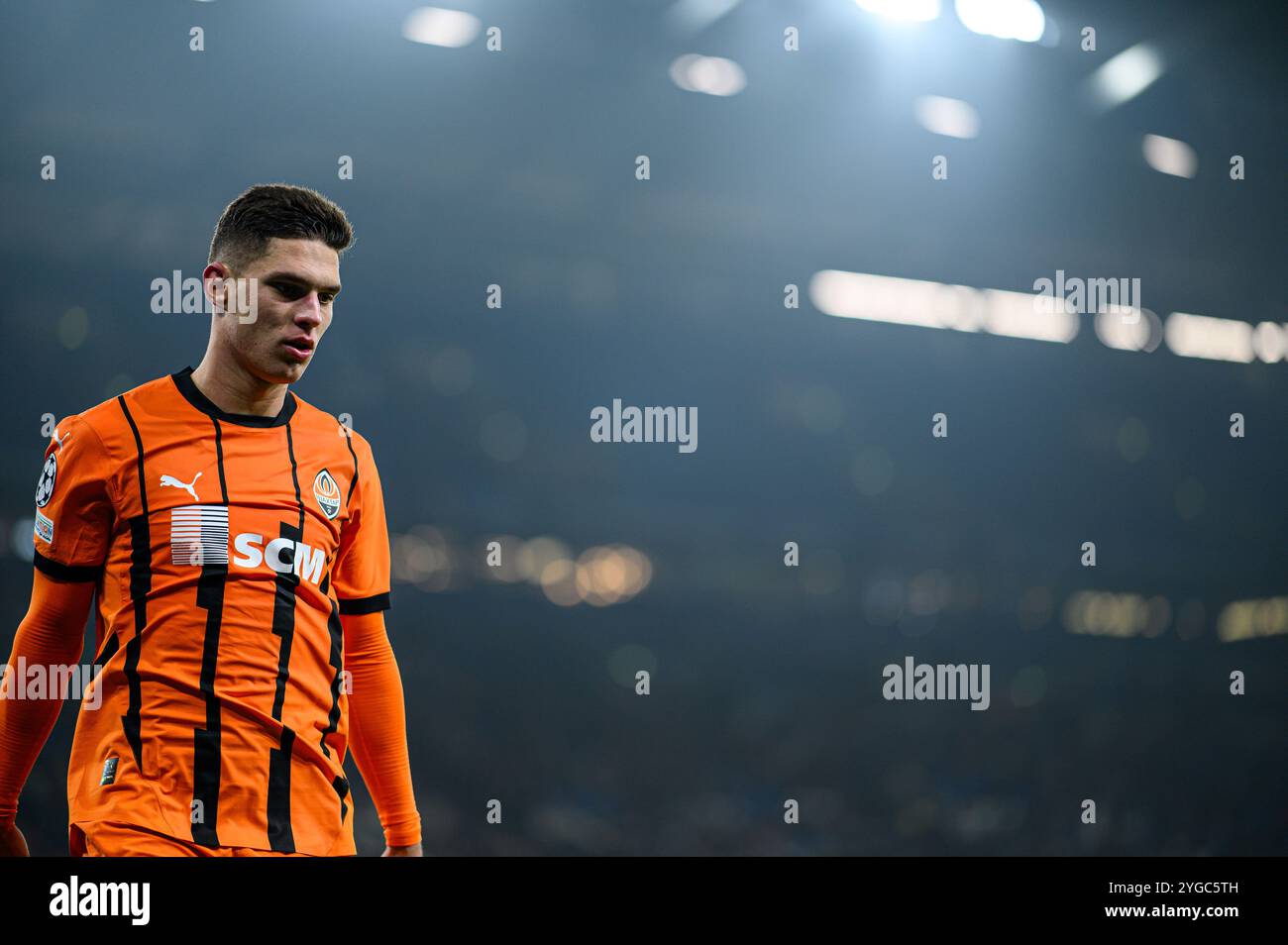 GELSENKIRCHEN, GERMANY - 6 NOVEMBER, 2024: Georgiy Sudakov, The UEFA ...