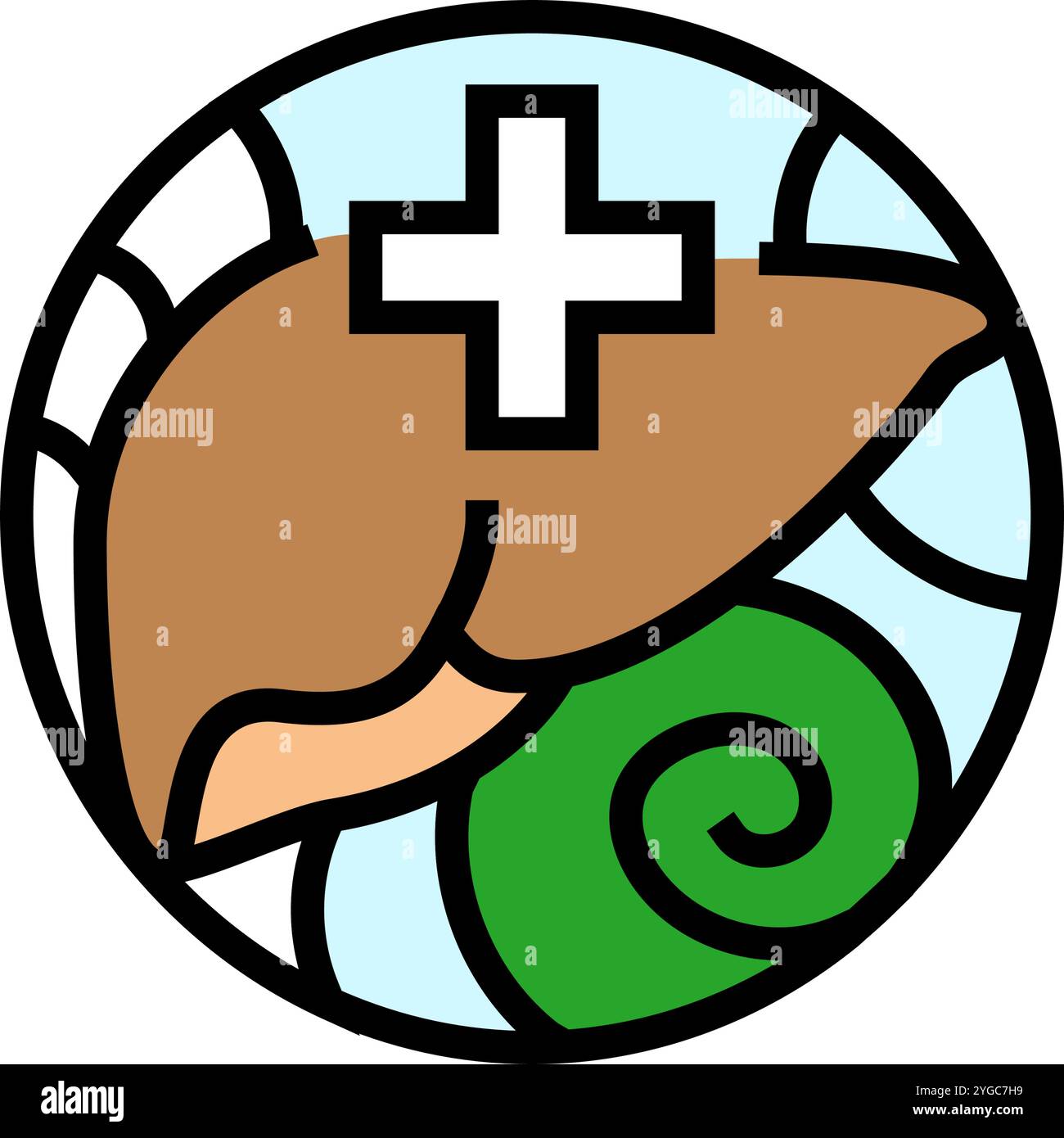 detoxification ayurveda color icon vector illustration Stock Vector ...