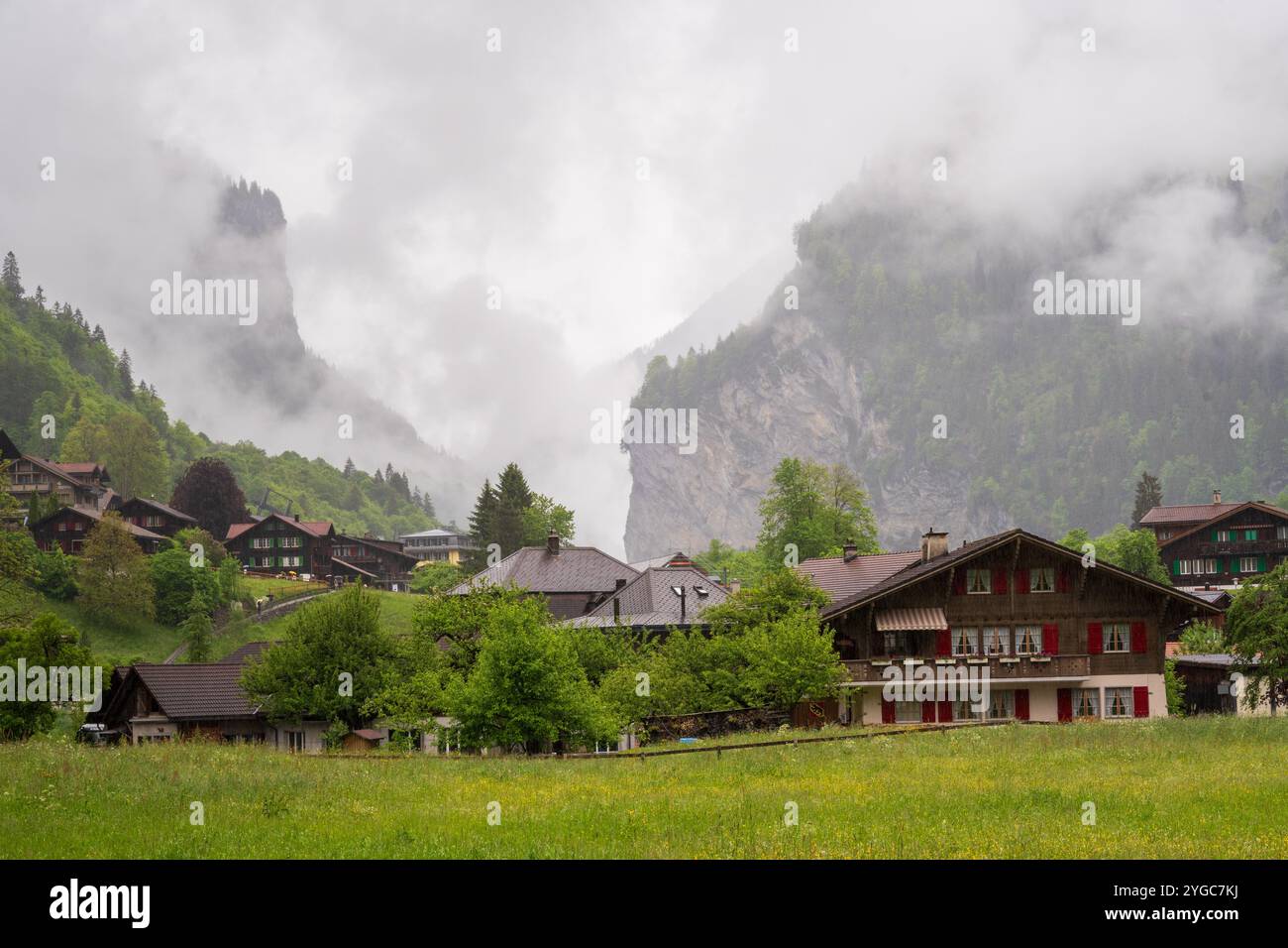 Lauterbrunnen, Village in Switzerland, in the Swiss Alps, Beautiful ...