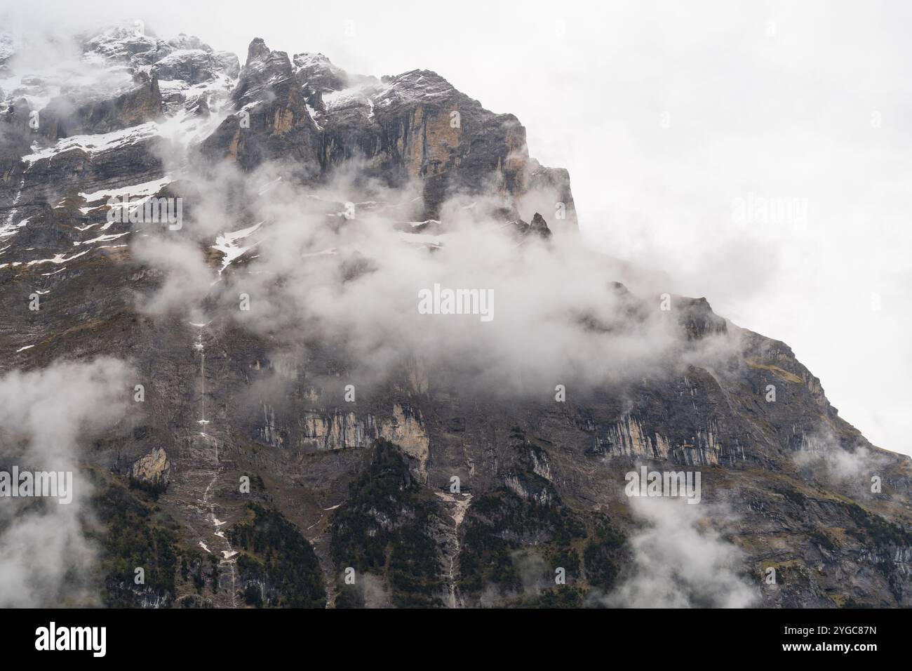 The Grindelwald village located in Switzerland’s Bernese Alps, Eiger ...