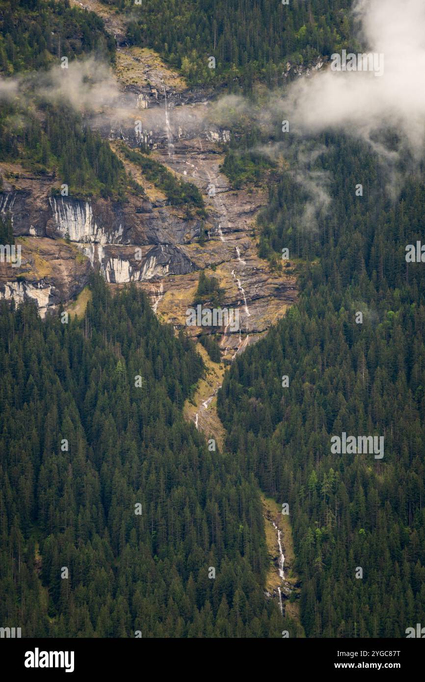 The Grindelwald village located in Switzerland’s Bernese Alps, Eiger ...