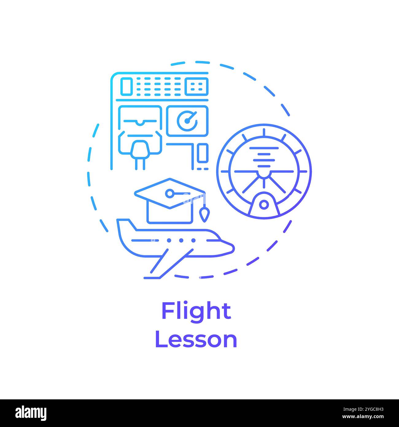 Flight simulator Stock Vector Images - Alamy
