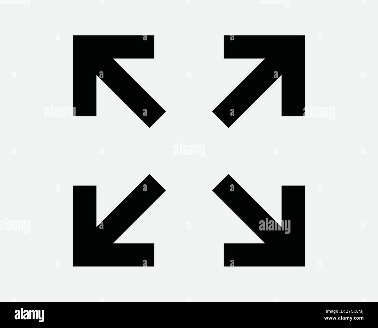 Full screen icon sign Stock Vector Images - Alamy