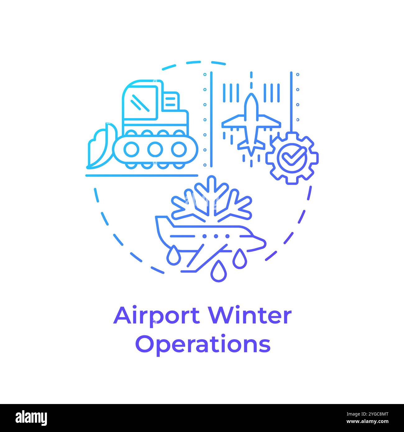Airport deicing Stock Vector Images - Alamy