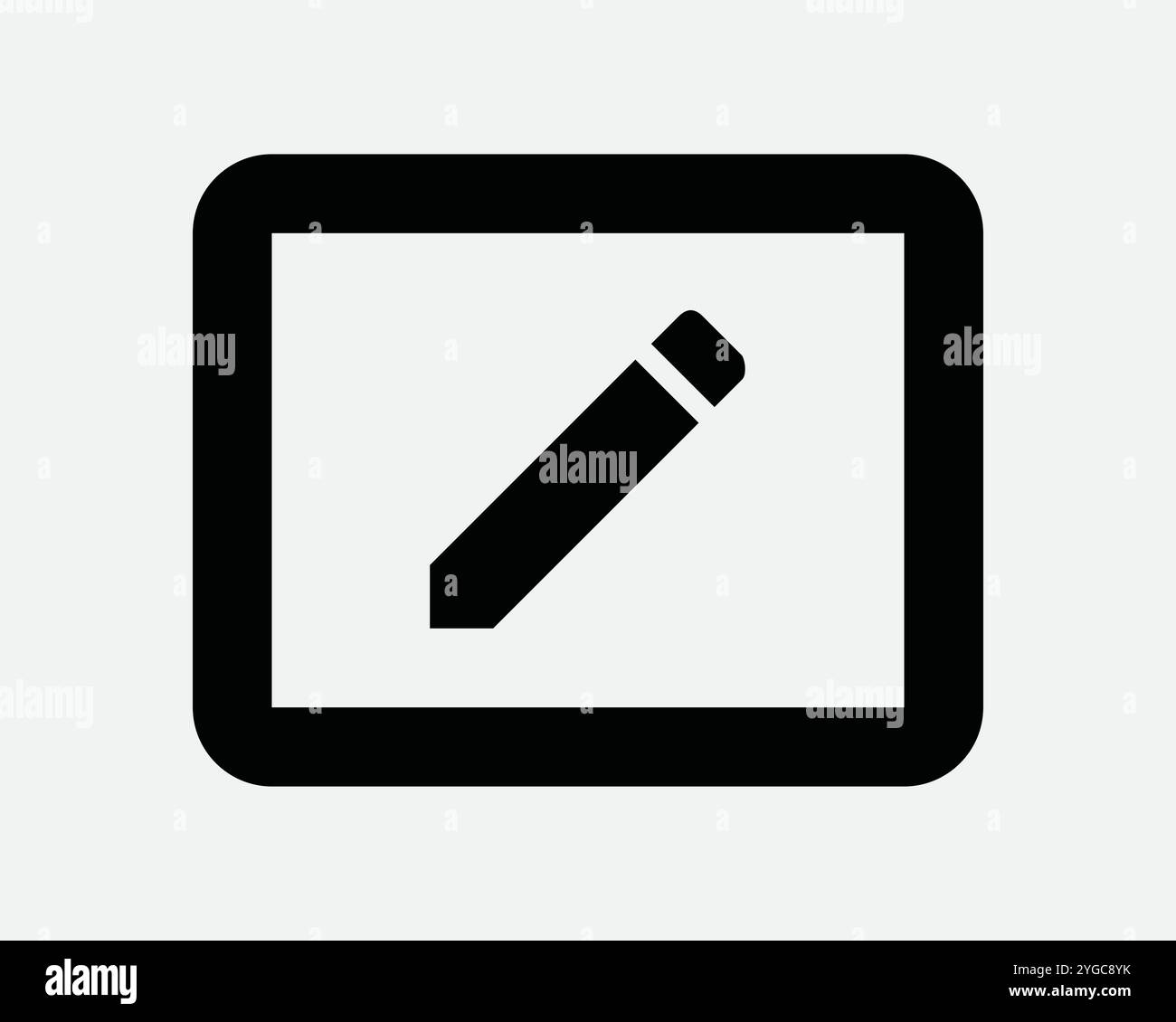 Edit Pen Box Frame Editing Tool Pencil Draw Color Office School Stationery App Application Note ...