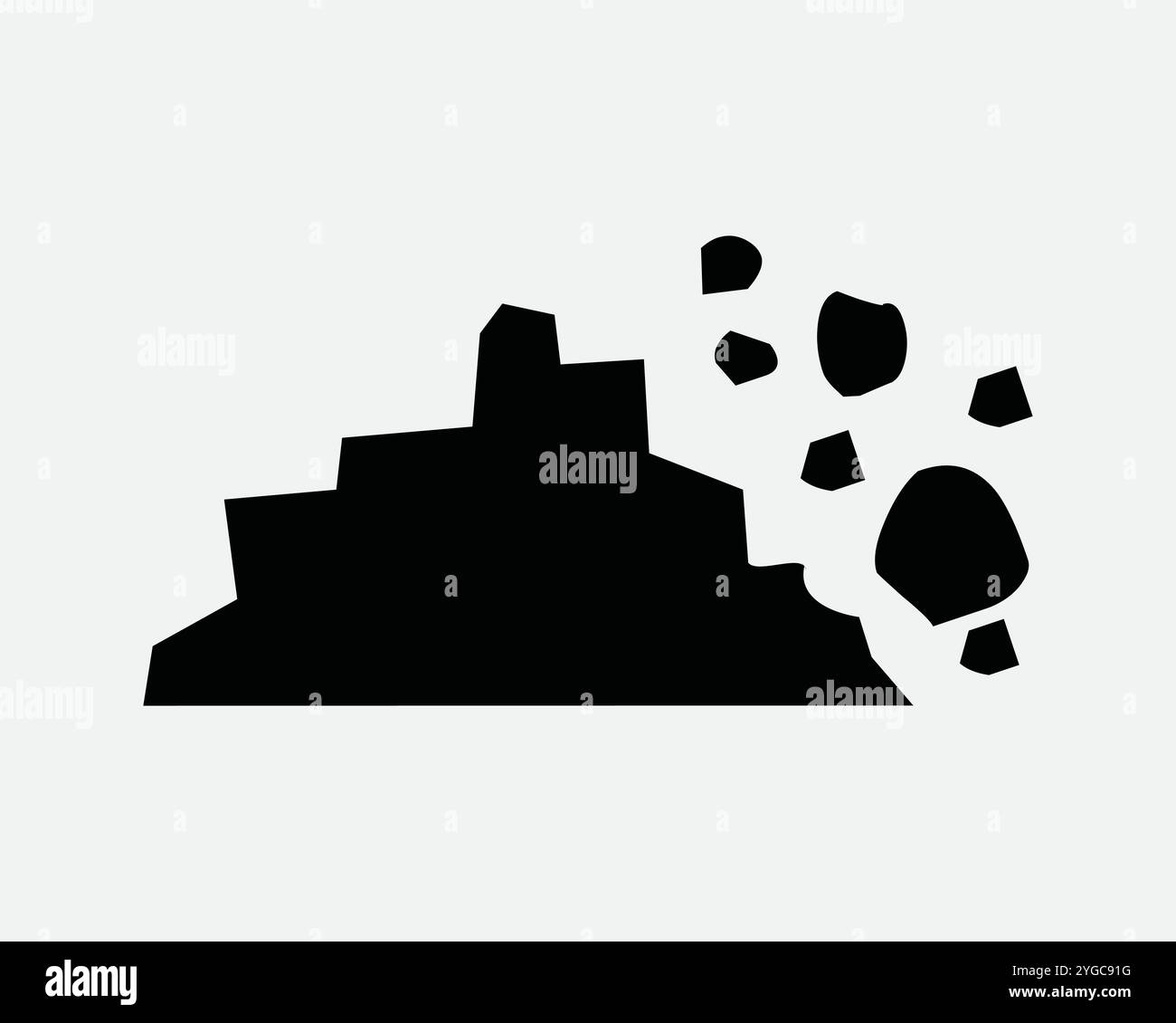 Landslide warning sign hi-res stock photography and images - Alamy