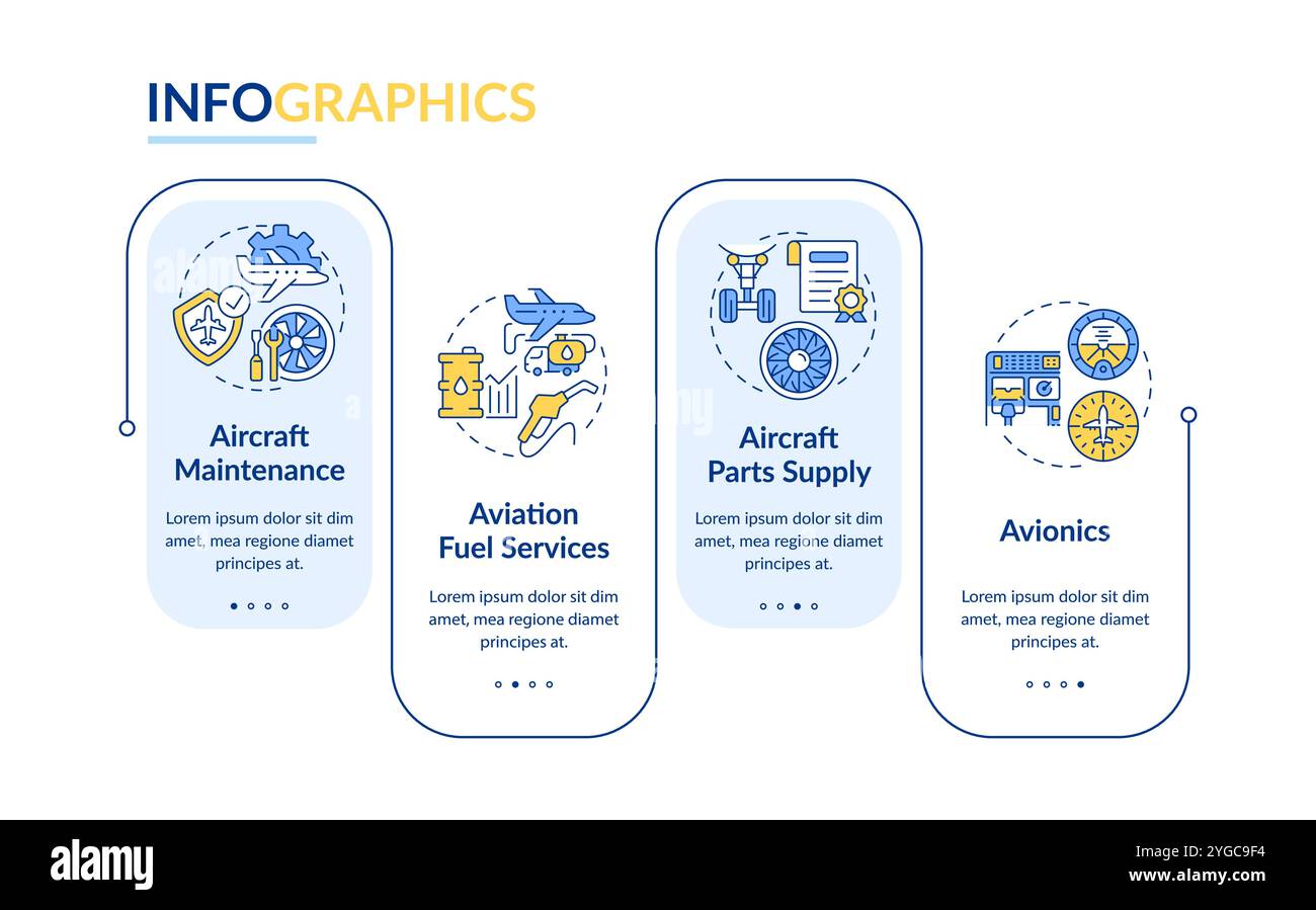 Aviation management services rectangle infographic vector Stock Vector Image & Art - Alamy
