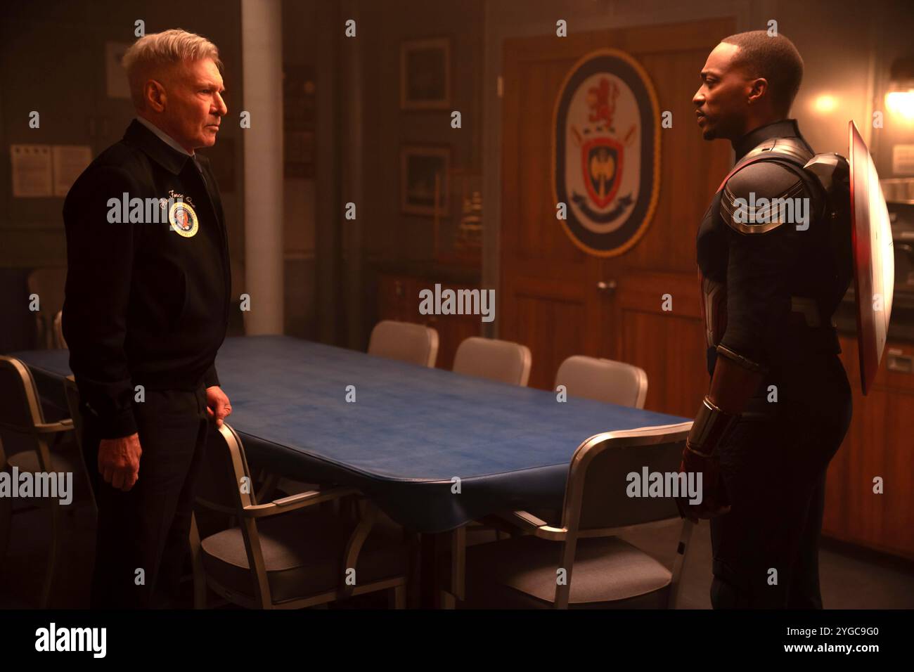 HARRISON FORD and ANTHONY MACKIE in CAPTAIN AMERICA: BRAVE NEW WORLD ...