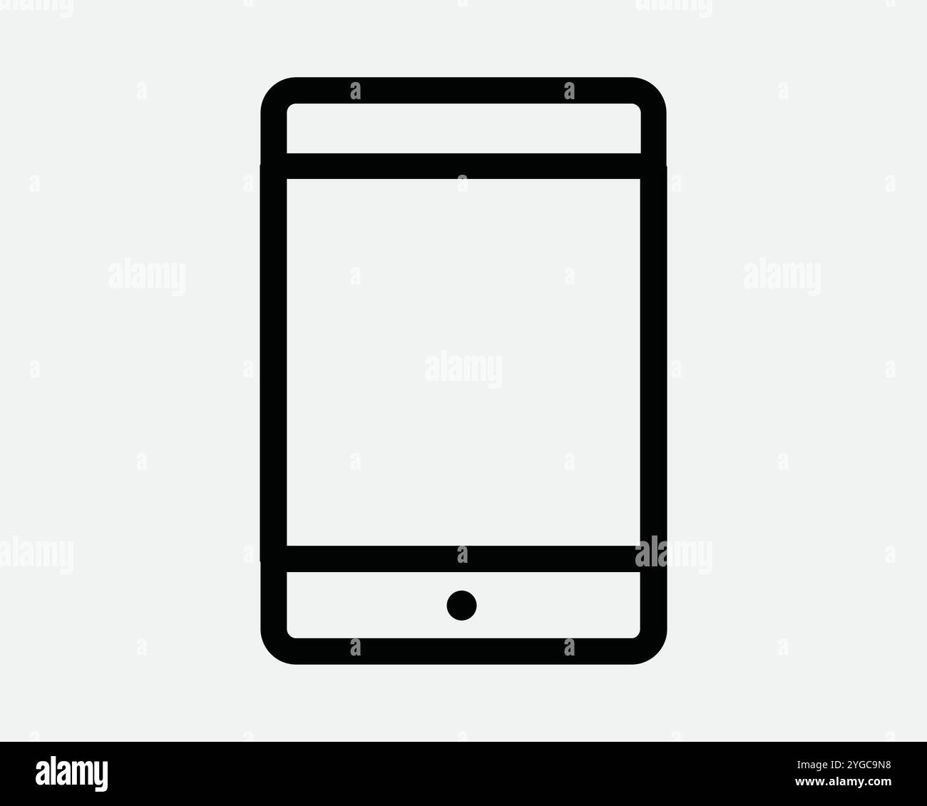 Tablet list icon outline Stock Vector Images - Alamy