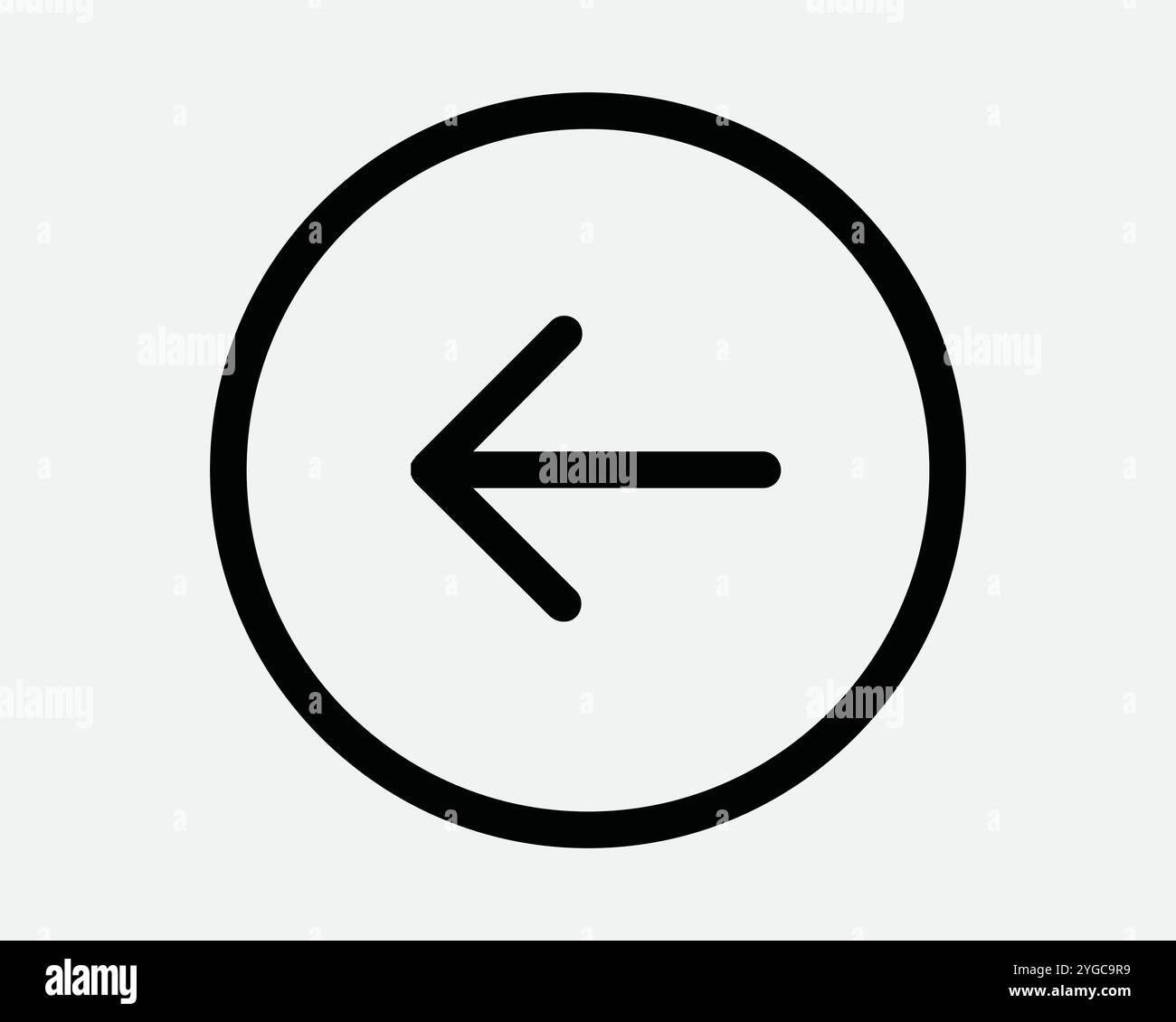 Road sign circular black arrow hi-res stock photography and images - Alamy