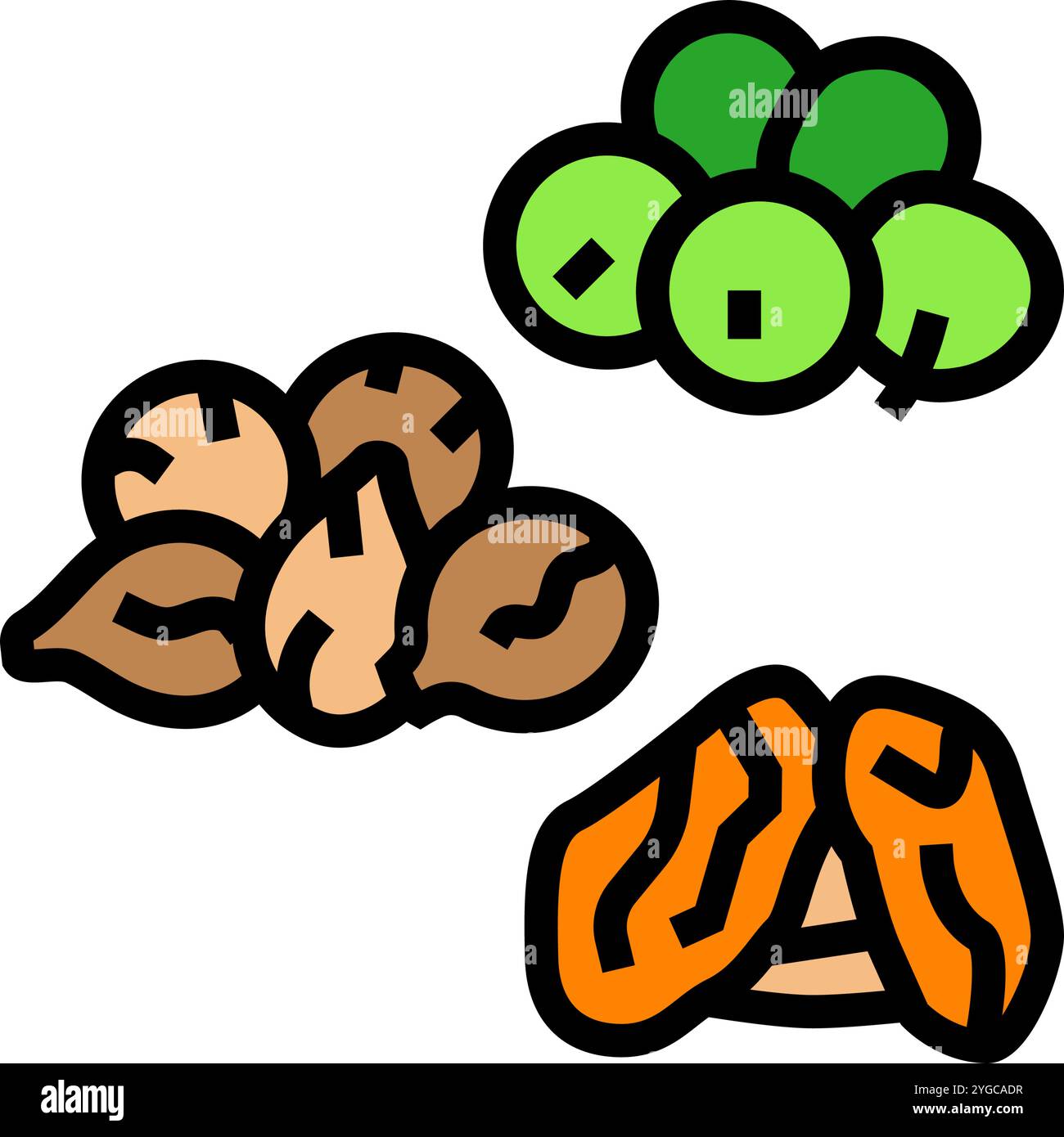 triphala ayurveda color icon vector illustration Stock Vector Image ...