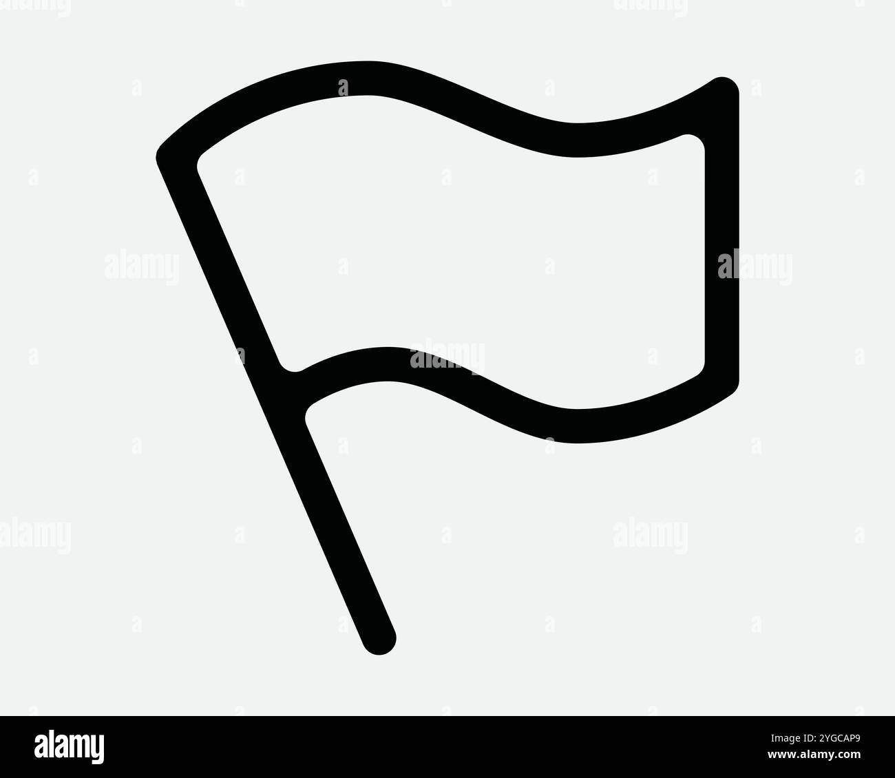 Waving Flag Banner Blank Template Pole Stick Wave Emblem Position Location Conqure Mark Pennant