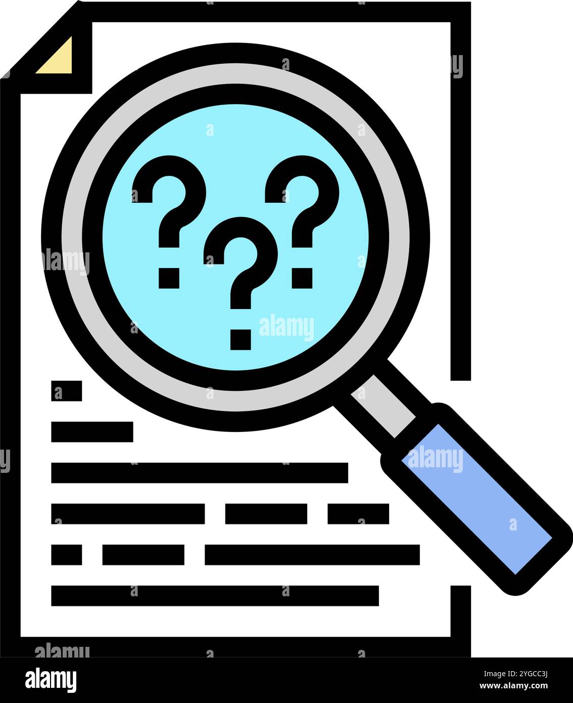 document review corporate law color icon vector illustration Stock ...