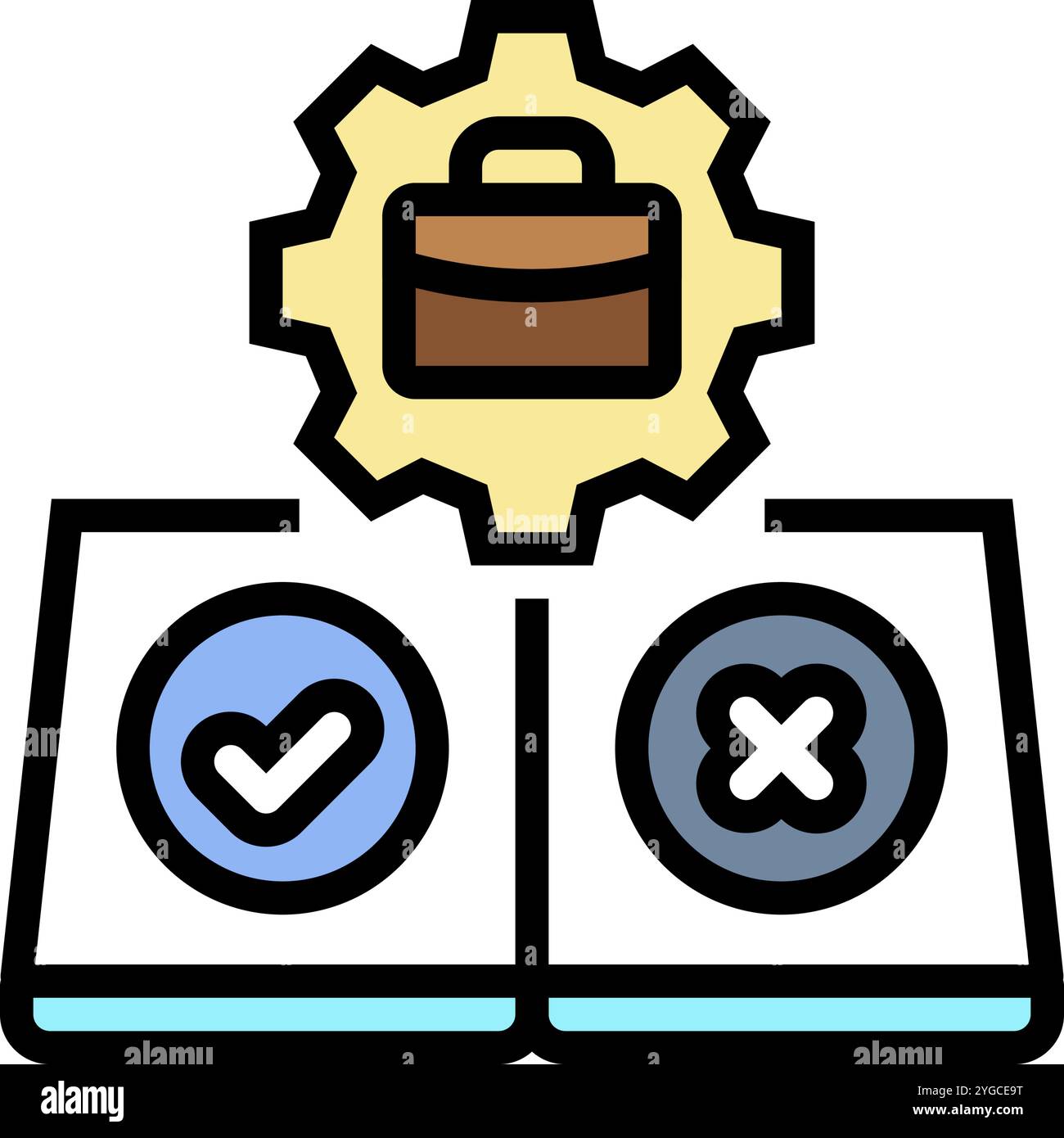 company bylaws corporate law color icon vector illustration Stock ...