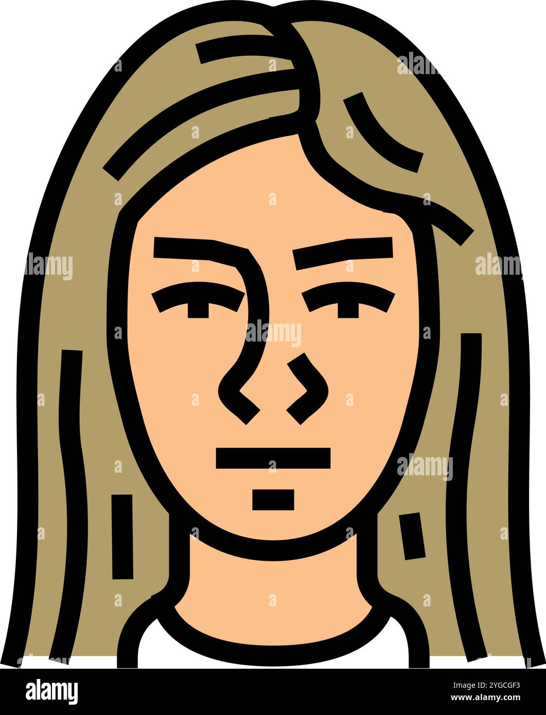 determination woman expression color icon vector illustration Stock Vector Image & Art - Alamy