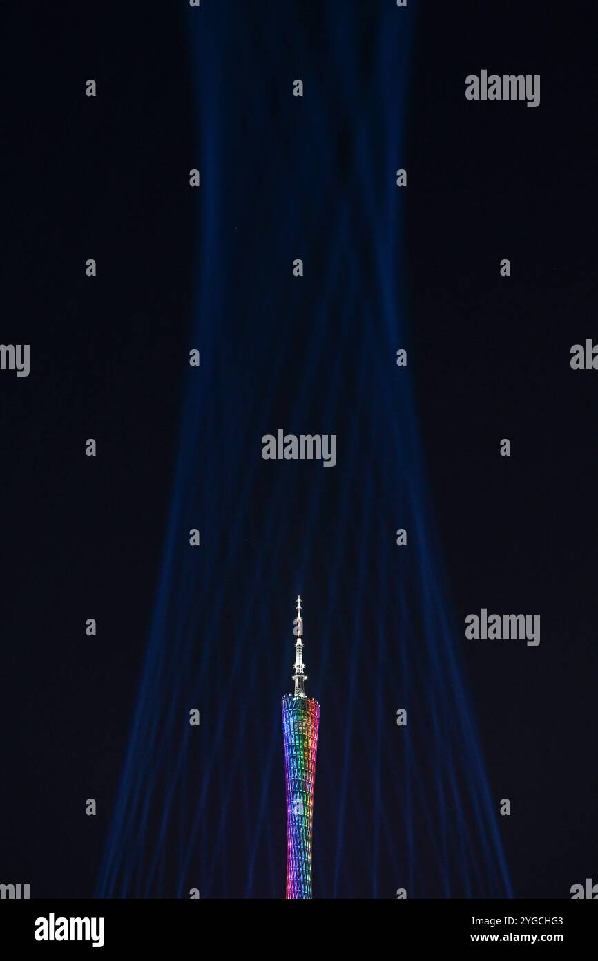 Guangzhou,China.6th November 2024. The lighting works at the 2024 Guangzhou International Lights ...
