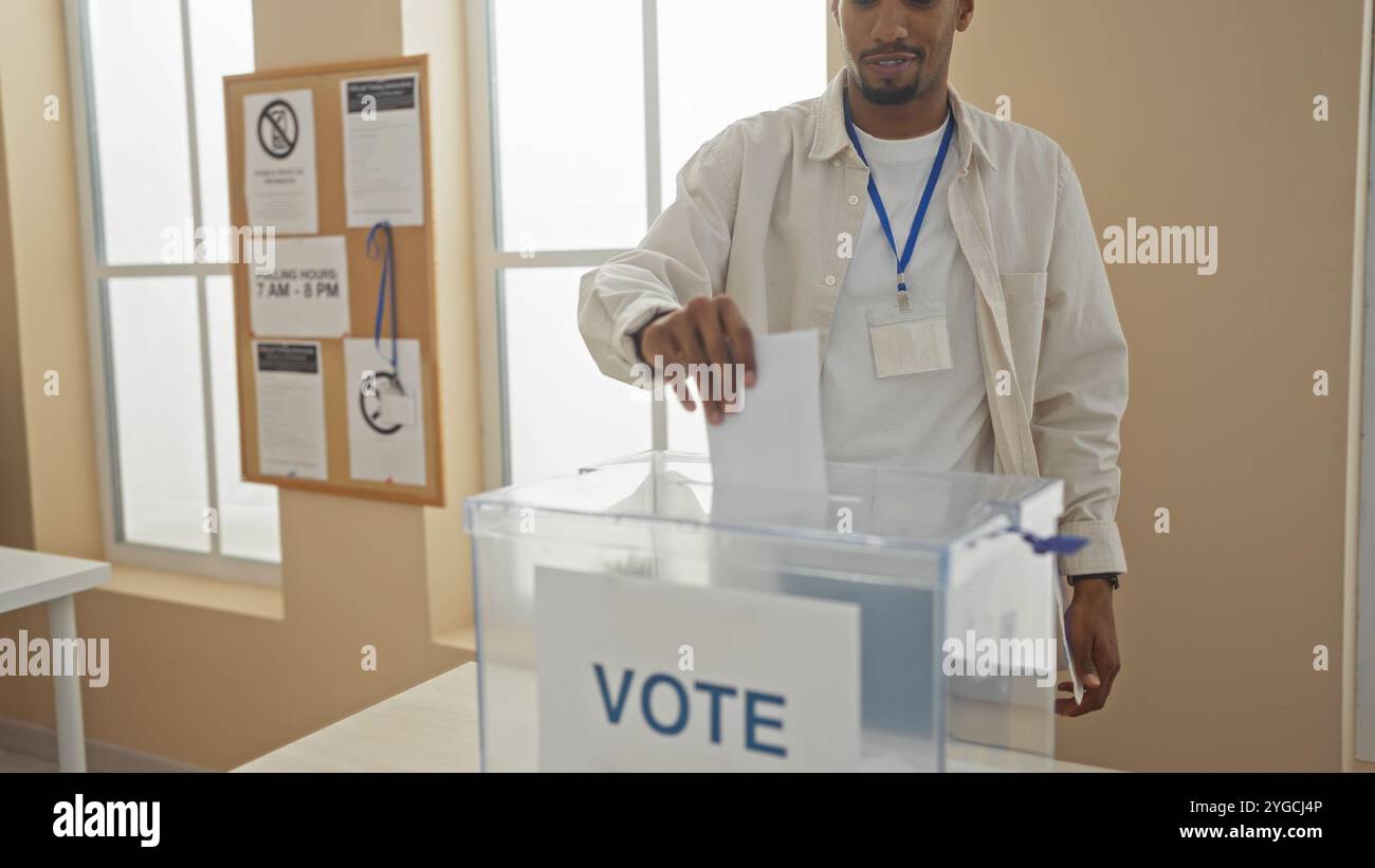 Black person casting vote hi-res stock photography and images - Alamy