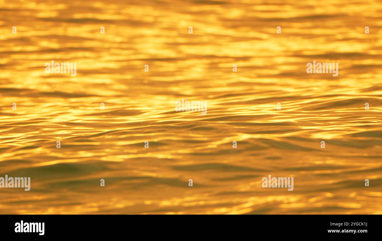 Water Sun Reflection Golden Sunset Ripples Stock Photo - Alamy