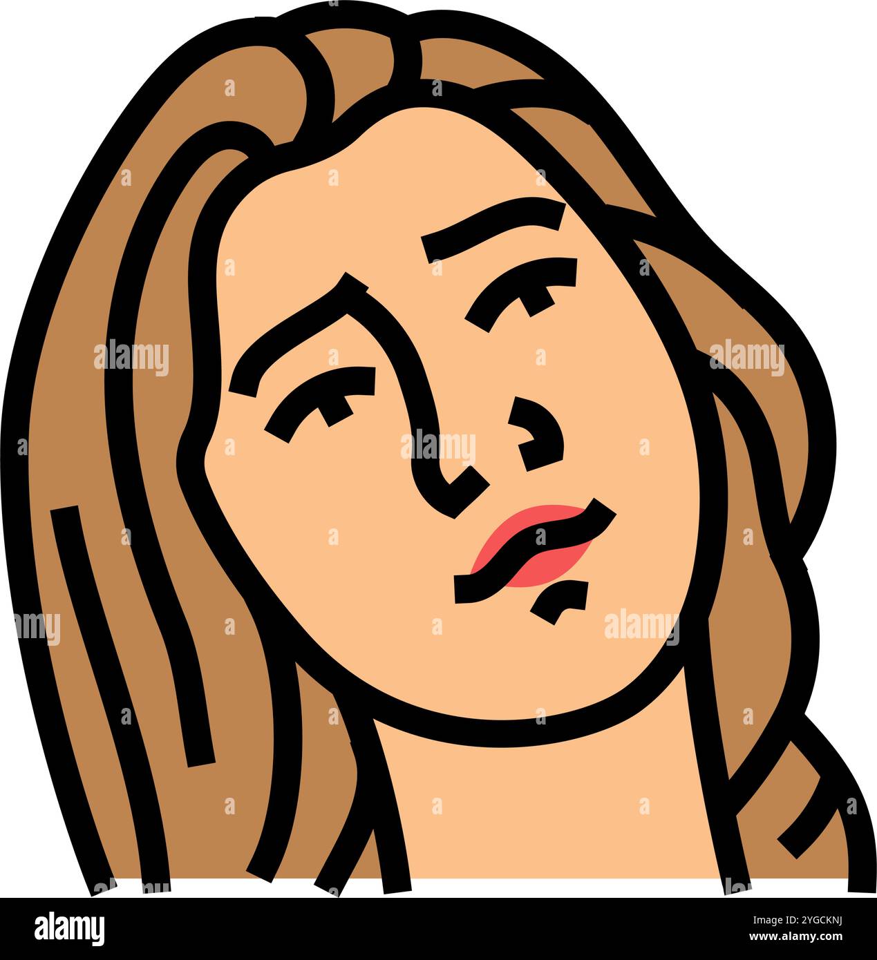 Scowl expression Stock Vector Images - Alamy