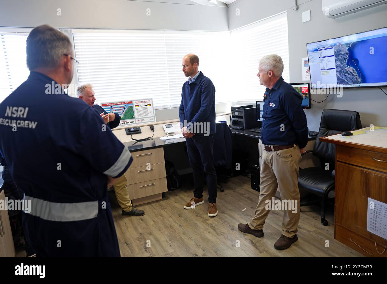 The Prince of Wales meets with volunteers of the National Seas Rescue ...