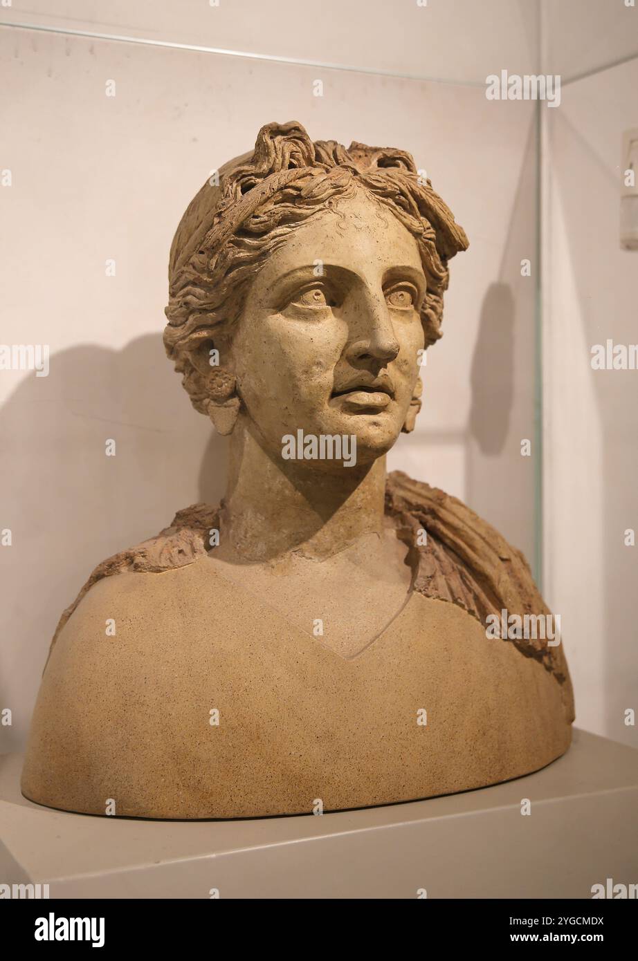 Bust of Demeter. Clay. Casaletto, from the votive deposit of the ...
