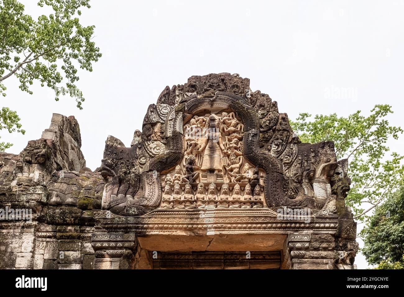 Tap Prohm Temple ruins at Siem Reap, famous fore the Lara Croft tree ...