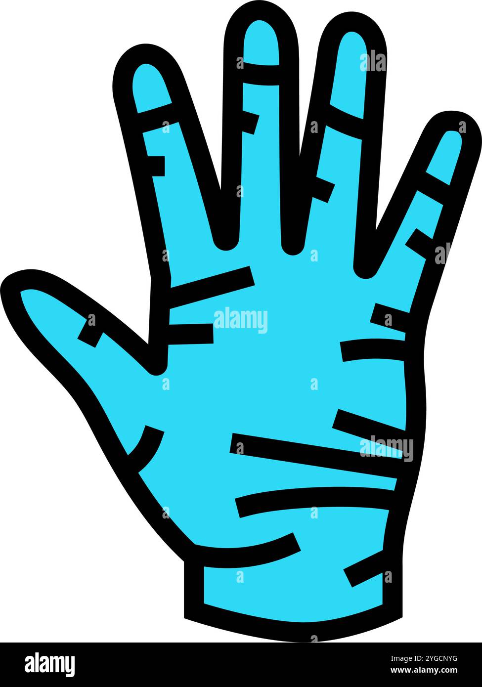 gloves for food handling color icon vector illustration Stock Vector ...