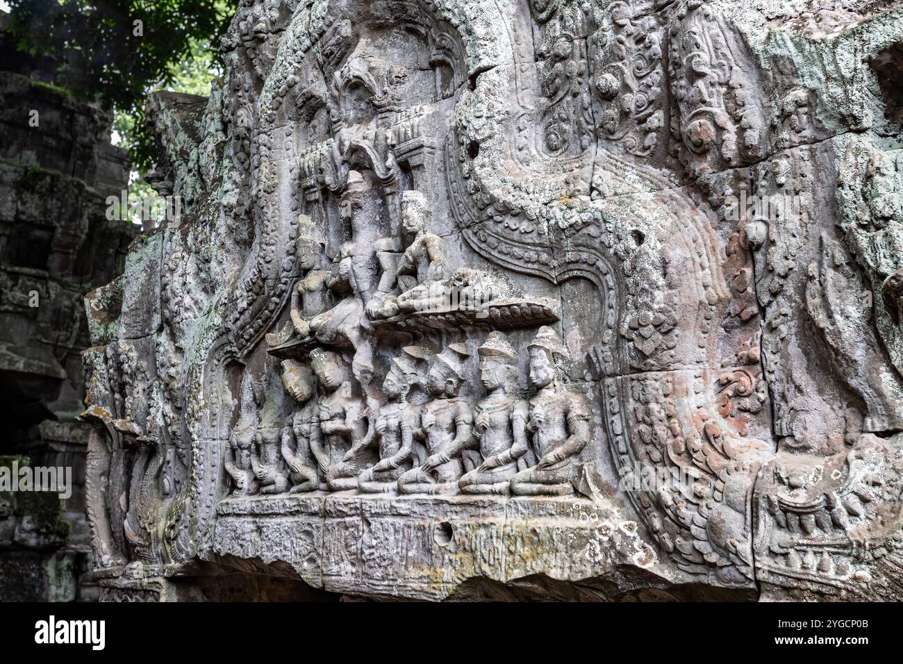 Tap Prohm Temple ruins at Siem Reap, famous fore the Lara Croft tree ...