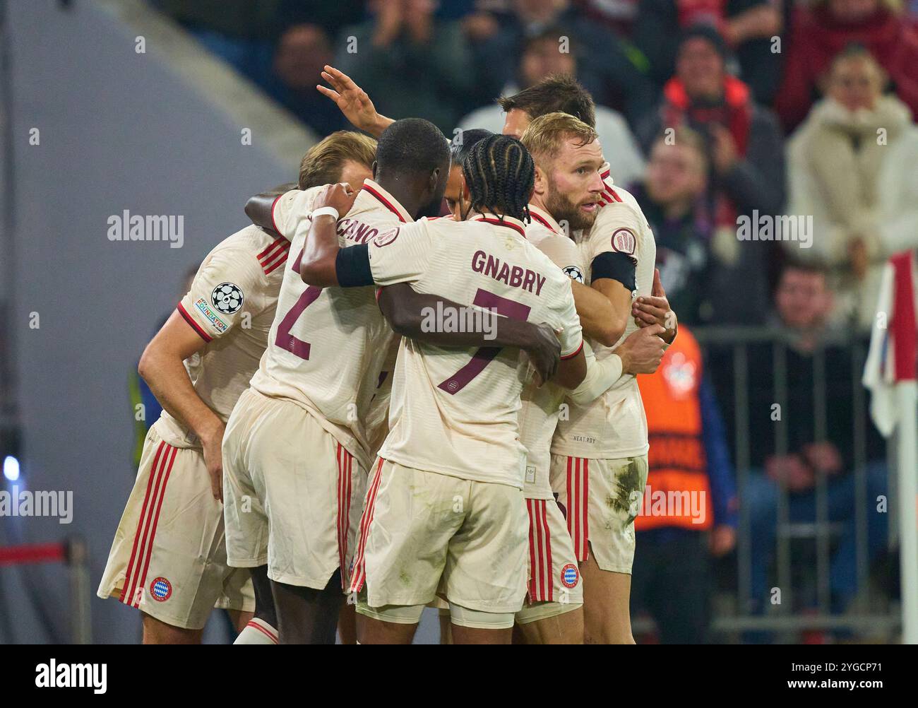 Jamal MUSIALA, FCB 42 celebrates his goal, happy, laugh, celebration, 1 ...