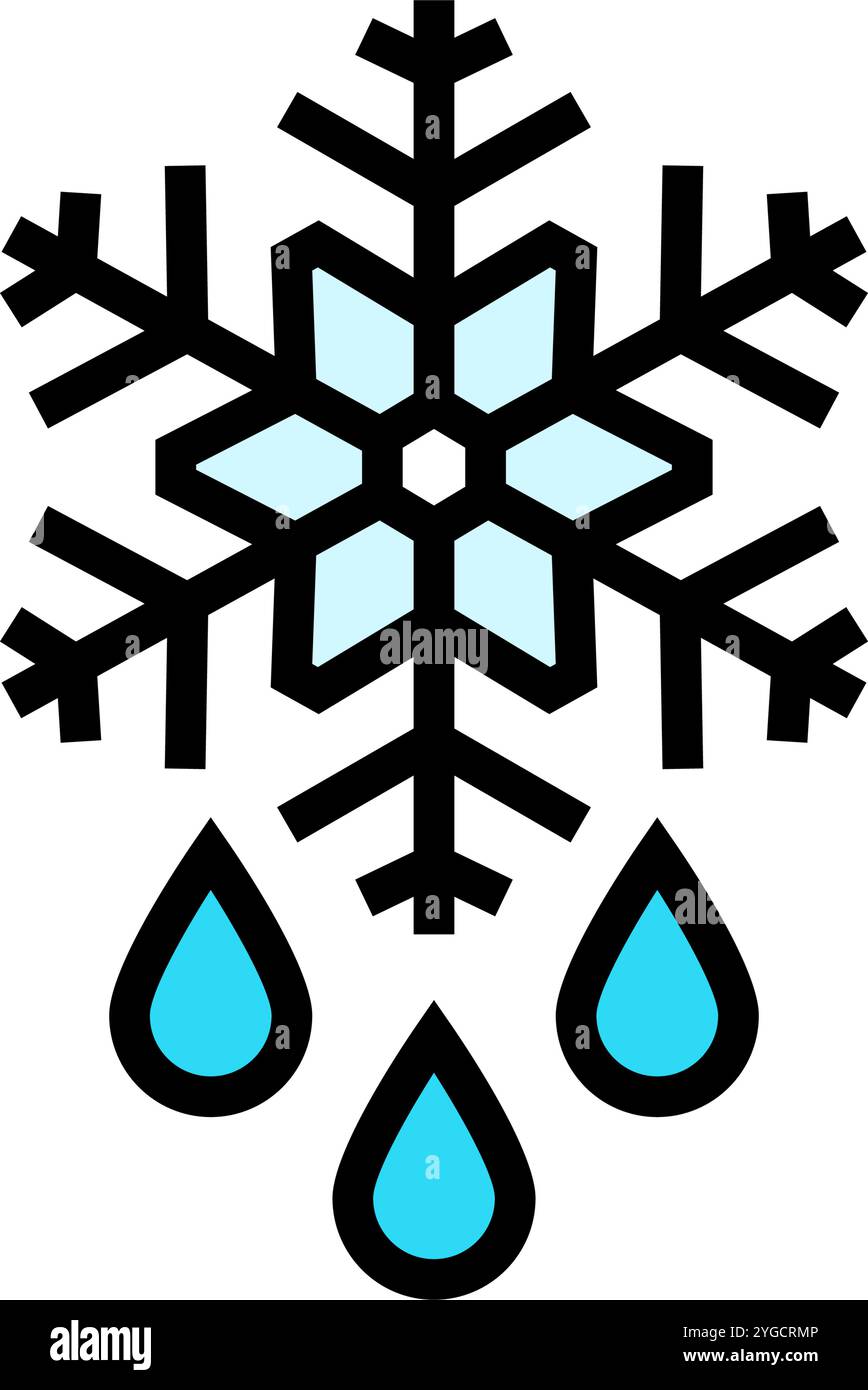 safe thawing food safety color icon vector illustration Stock Vector ...
